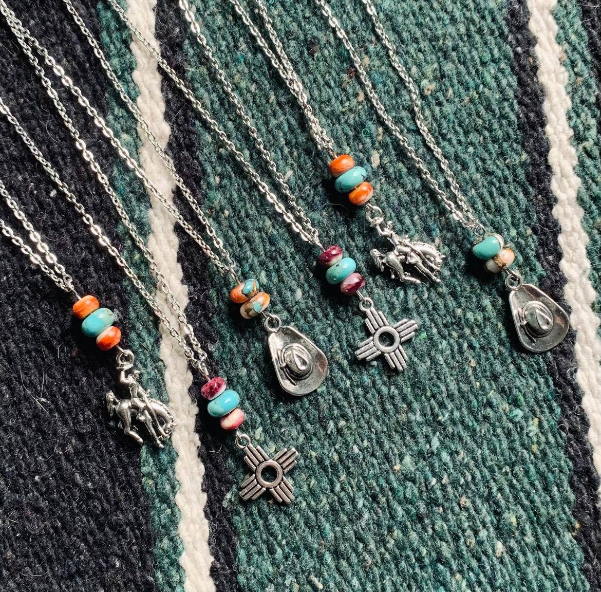 Genuine Stone Charm Necklaces – Rye & Rust