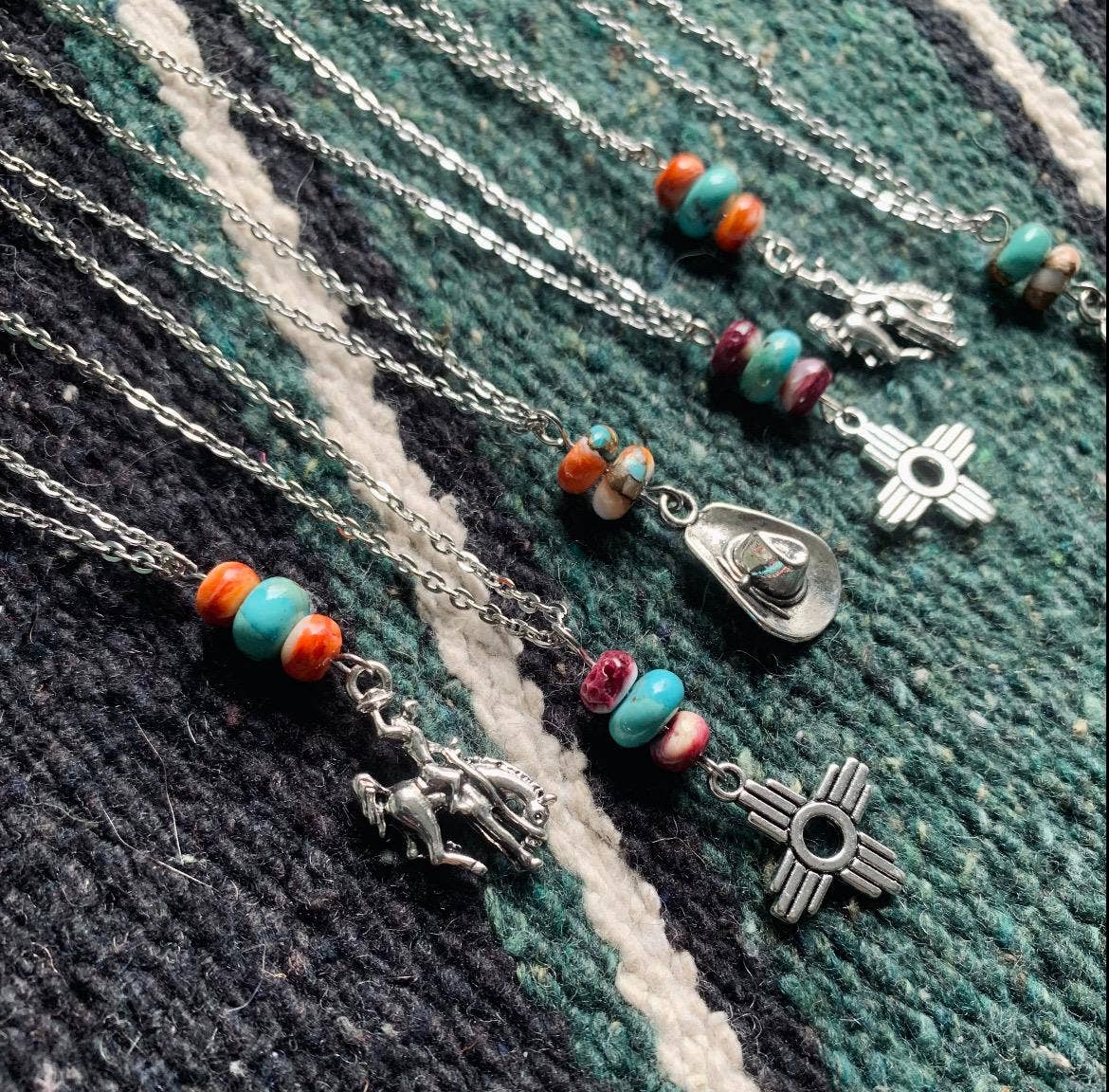 Genuine Stone Charm Necklaces – Rye & Rust